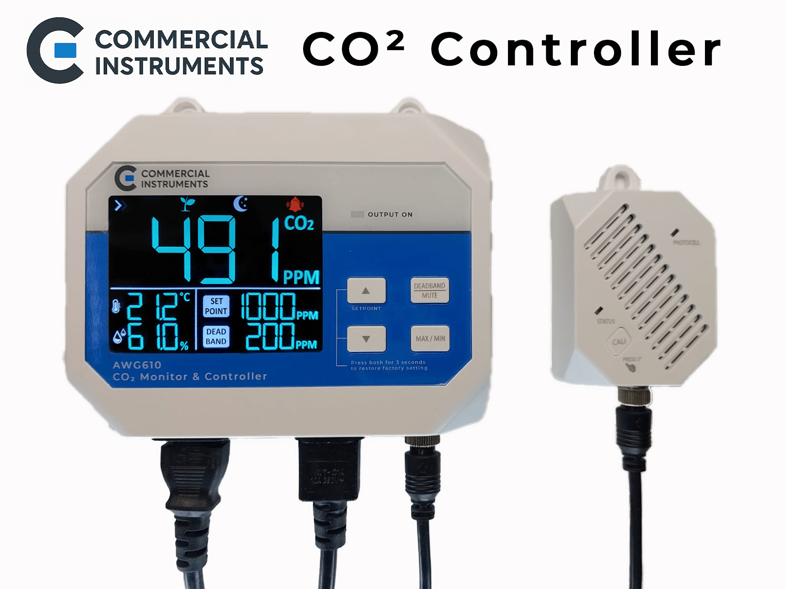 CO2 Monitor and Controller Commercial Instruments – Homegro Depot